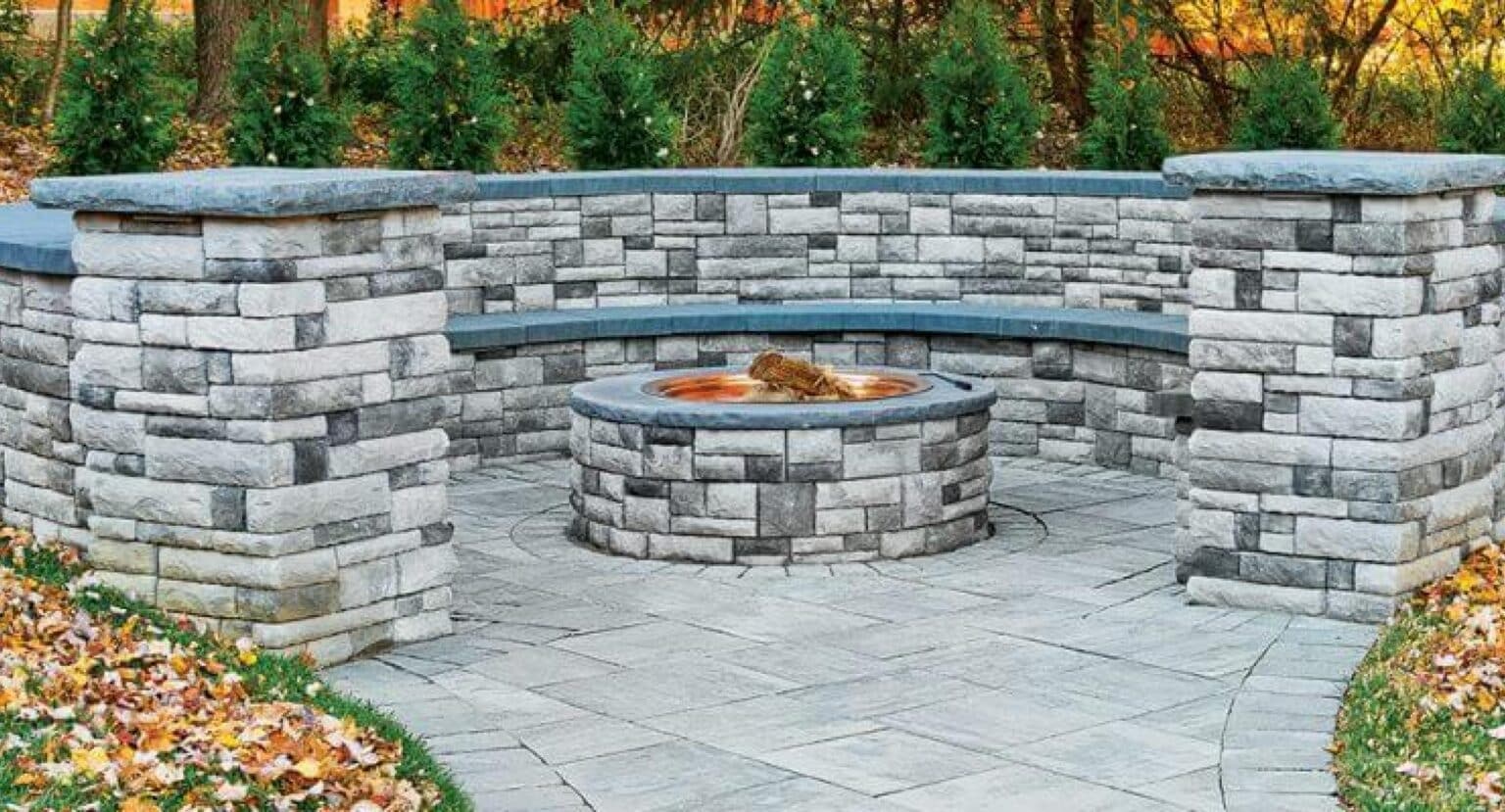 Cast Stone Circle Fire Pit - Terrascape Supply