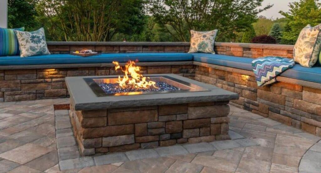 Cast Stone Square Fire Pit - Terrascape Supply